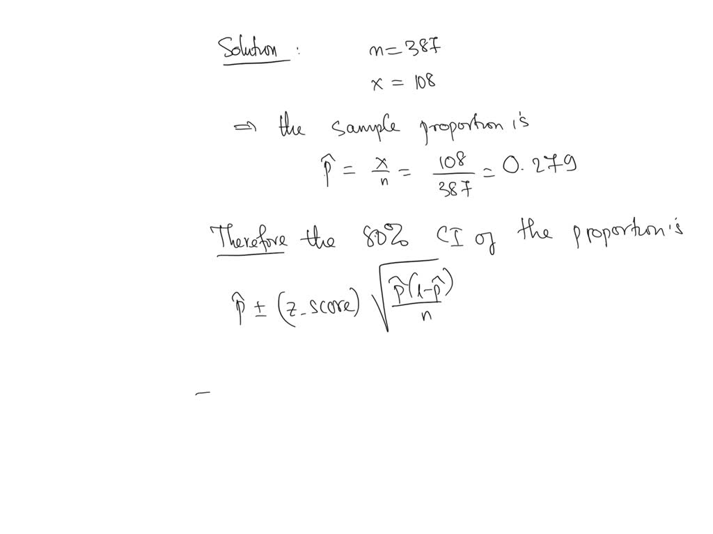 SOLVED: Assume that a sample is used to estimate a population ...