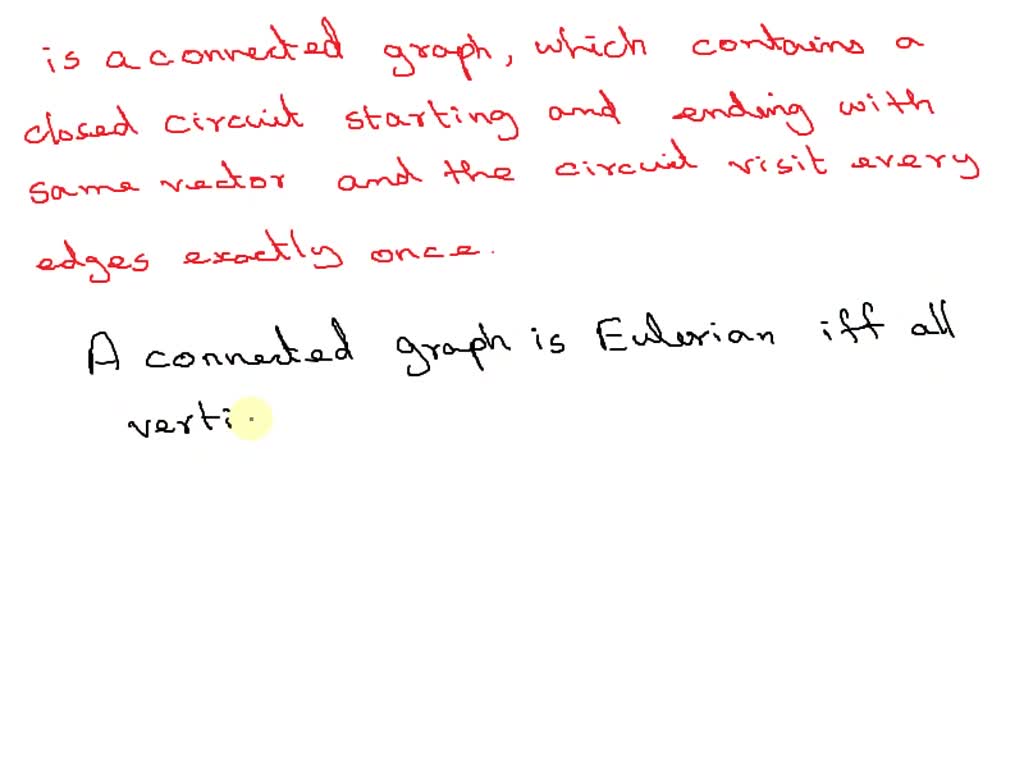 Solved If The Given Graph Is Eulerian Find An Euler Circuit In It If The Graph Is Not