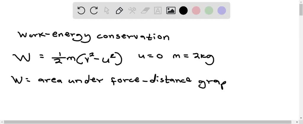 SOLVED: A horizontal net force F is exerted on a 2.0 kg object at rest. The object starts at I ...