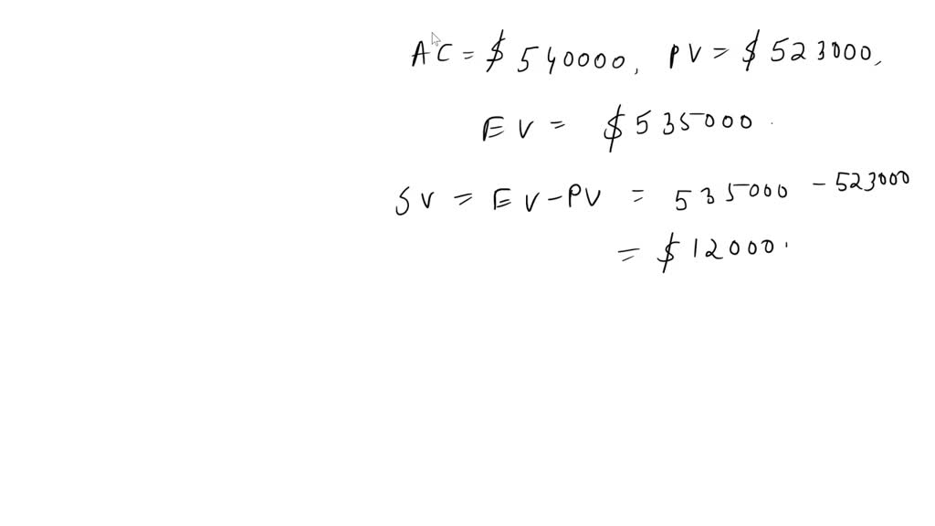 SOLVED: Earned value and earned schedule Last week: The table below shows planned work and ...