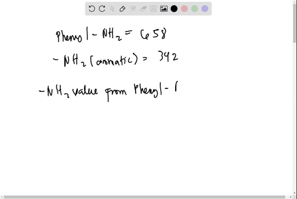 SOLVED: Estimate the solubility parameters of Aniline. Furthermore, the ...