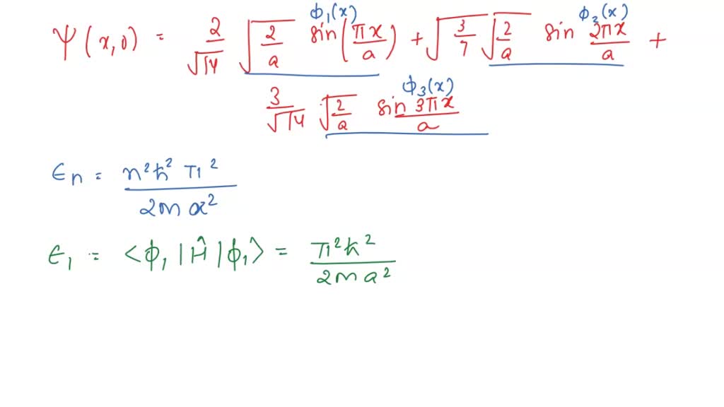 Solved Exercise 418 Particle Of Mass M In An Infinite Potential Well