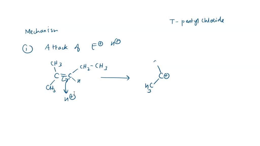 SOLVED: In the reaction to synthesize t-pentyl chloride, the second ...