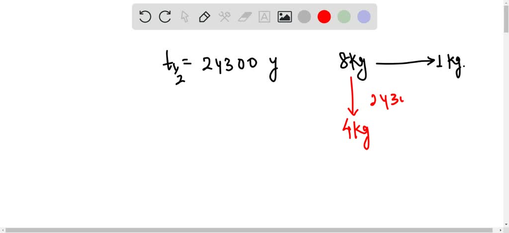 The half-life of plutonium-239 is 24,300 years. If a nuclear bomb ...