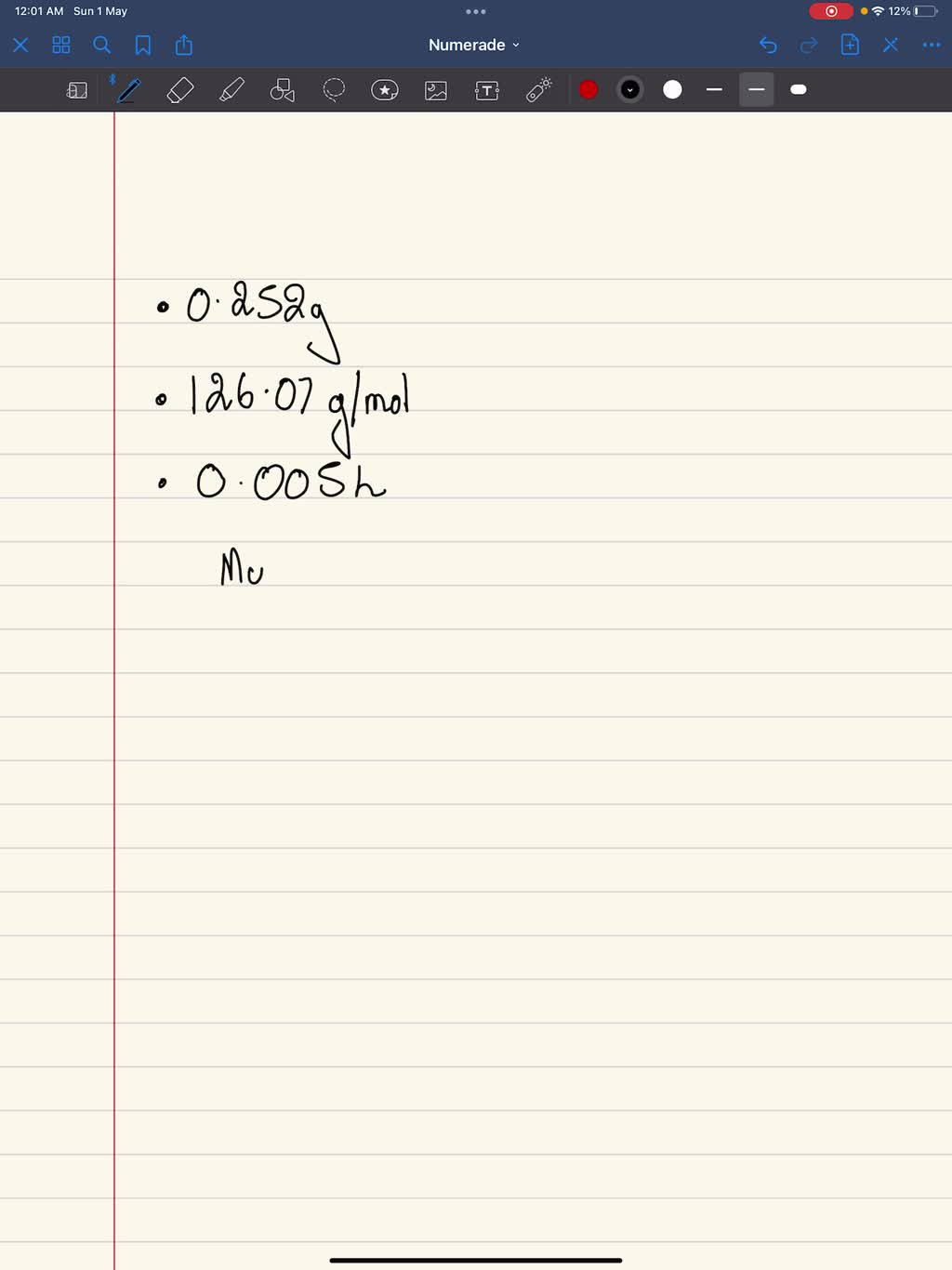 SOLVED: A solution contains 0.252 g of oxalic acid, H2C2O4•2H2O, in 5 ...
