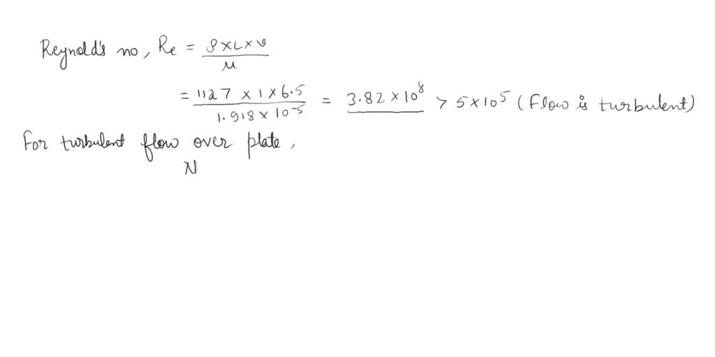 Solved Determine The Average Convection Heat Transfer Coefficient H