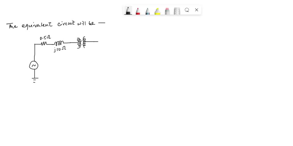 SOLVED: Consider a generator supplying a load centre shown in the below single-line diagram ...