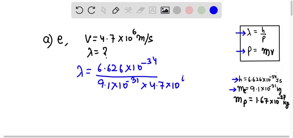 Solved A An Electron Moves With A Speed Of 4 70 106 M S What Is
