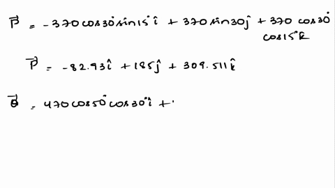 From the figure, consider P= 460 N and Q = 360 N. Determine...