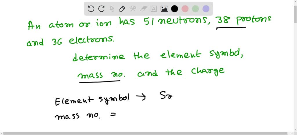 SOLVED: Determine the following for an element with 42 protons, 41 ...
