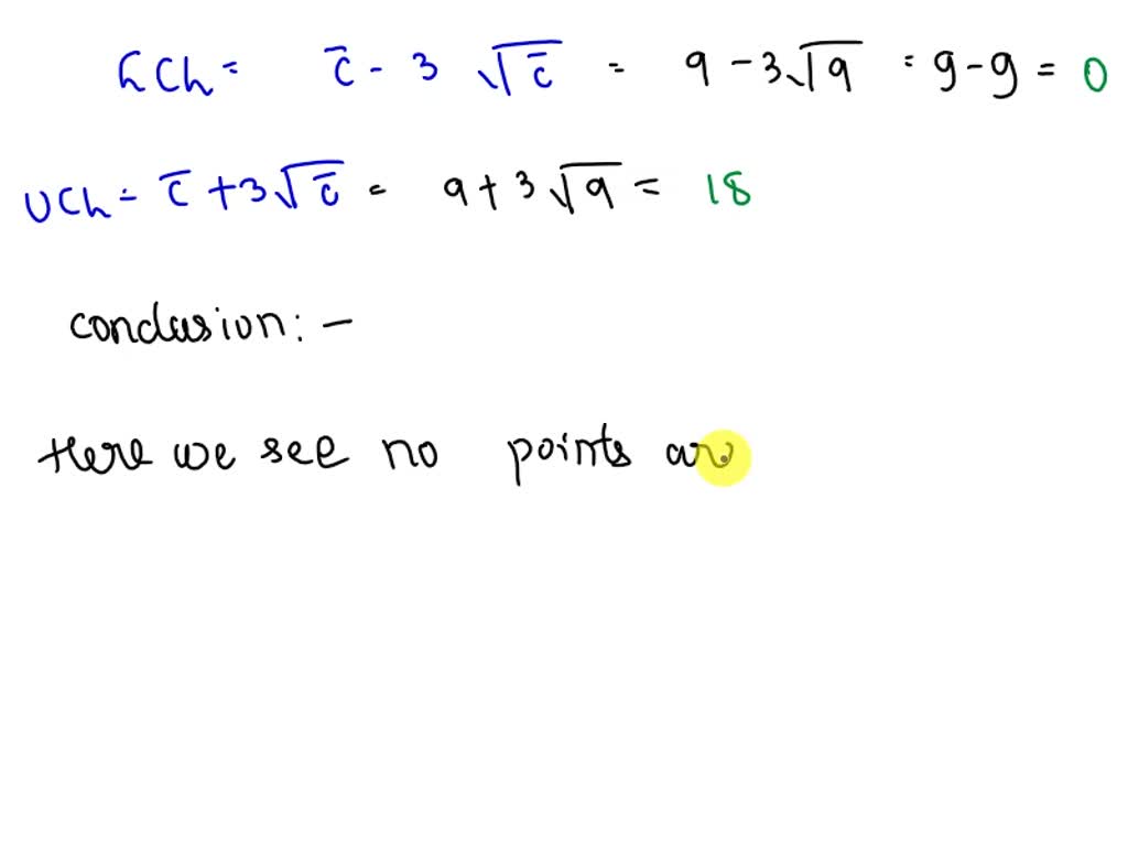 SOLVED: Construct an appropriate control chart for the following data pertaining to the number ...