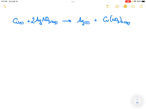 A strip of zinc metal immersed in 207 ml of an aqueous...