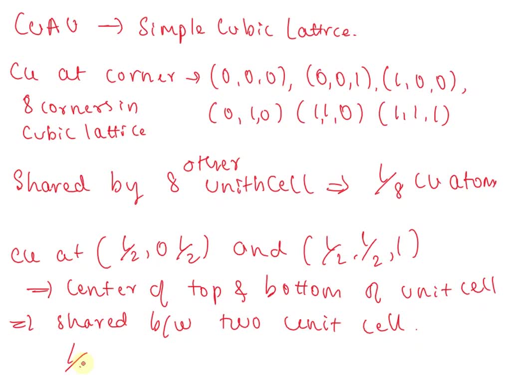 SOLVED: Consider the CuAu crystal structure. It can be described as a simple cubic lattice with ...