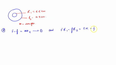a spool of thread consists of a cylinder of radius r1 52 cm with end ...