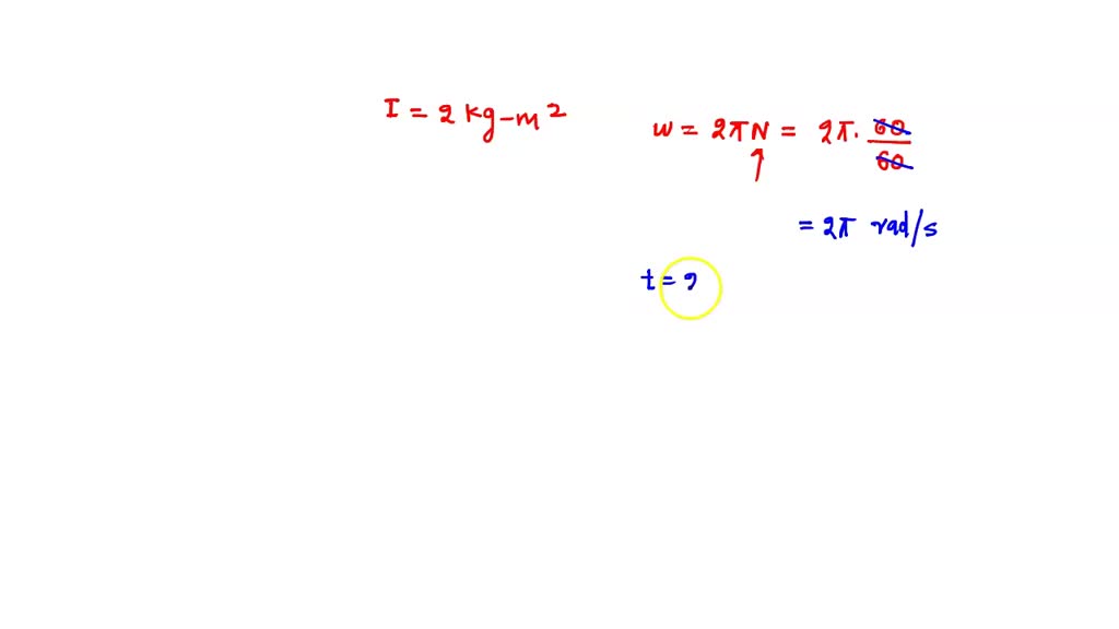 A ceiling fan having moment of inertia 2 kg m2 attains it's maximum ...