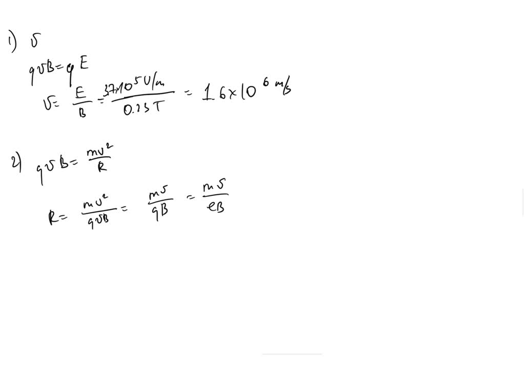 SOLVED: In a Bainbridge mass spectrometer (Figure 1), ions pass through ...