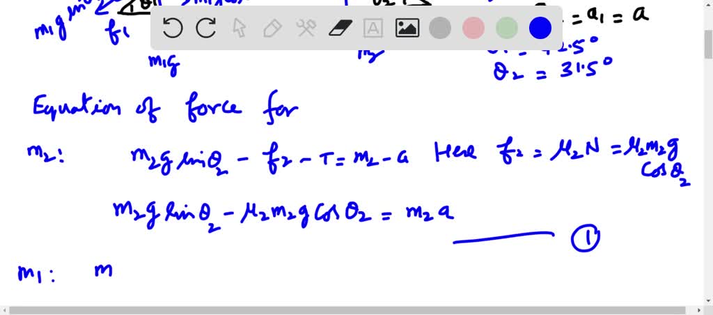 SOLVED: Two blocks with masses ð ‘€1 and ð ‘€2 are connected by a massless string that passes ...