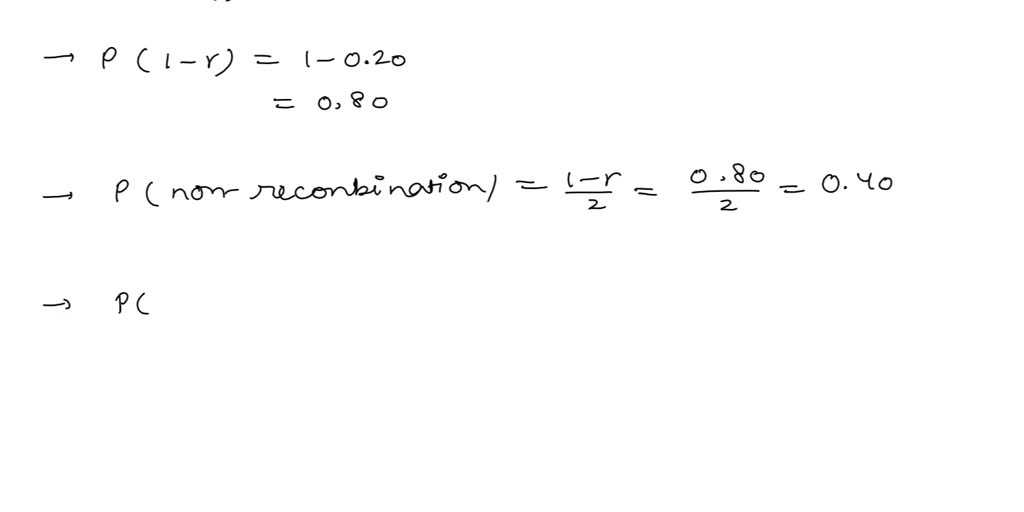 SOLVED: 1.3) Calculate the LOD score (Logarithm of Odds) assuming a ...