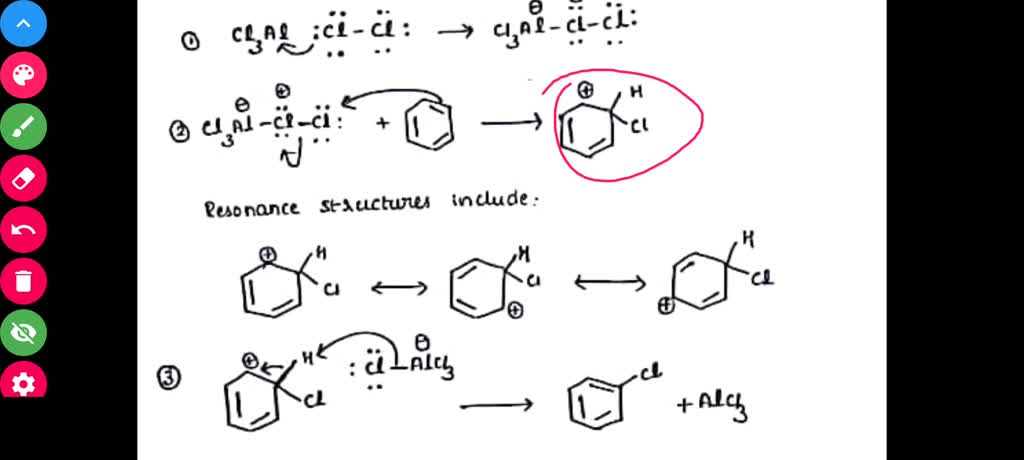SOLVED: Under what reaction conditions does electrophilic chlorination ...
