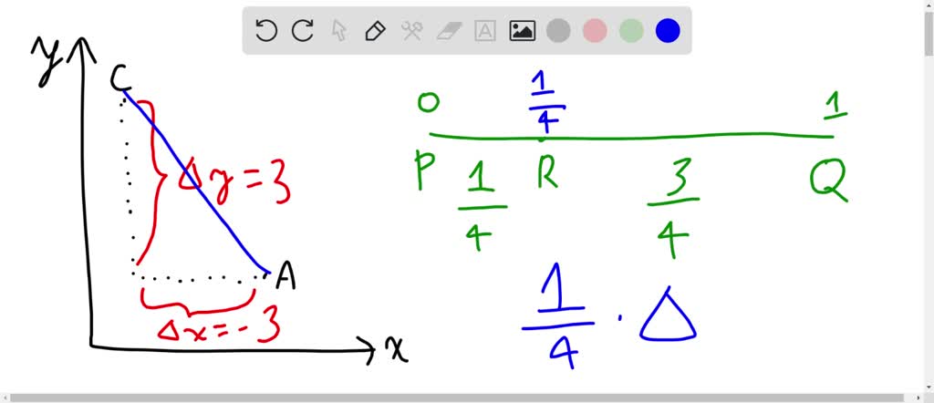 SOLVED: A segment with endpoints A(4, 2) and C(1,5) is partitioned by a ...
