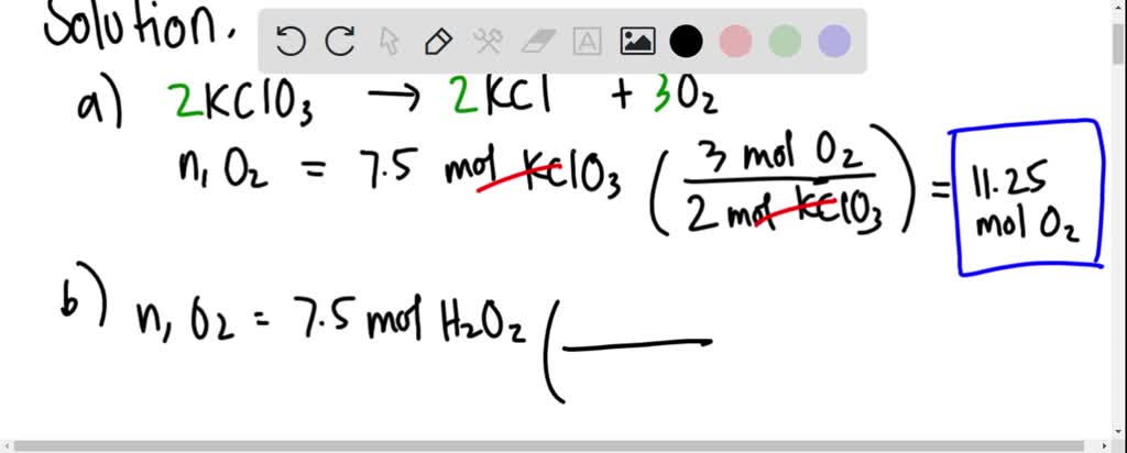 SOLVED: How many moles of oxygen can be obtained by the decomposition ...