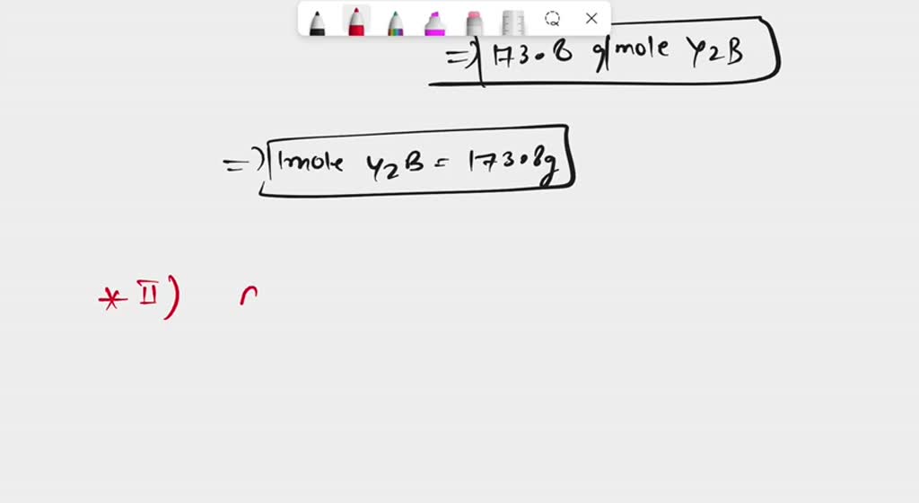 SOLVED: The yellow molecules (Y3) react with the blue molecules (B2) to ...