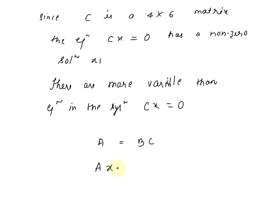 SOLVED: (1) Suppose that A is a 6 × 6 matrix that can be written as a ...