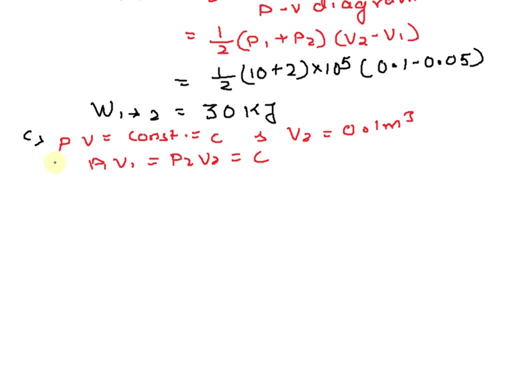 SOLVED: "EXAMPLE 3 certaln fluld at 10 bar Is contained in cylinder behind piston The inltlal ...