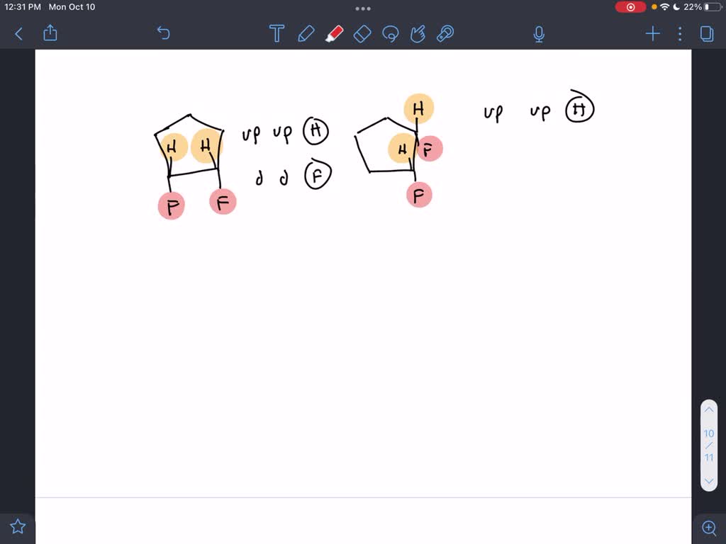 SOLVED: Two disubstituted cyclopentane molecules are depicted. Classify ...