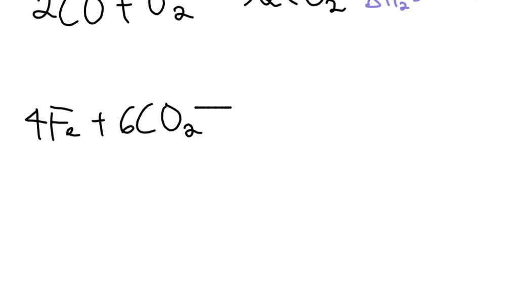 Use the following reactions to calculate the unknown ΔH. Fe2O3(s) + 3CO ...