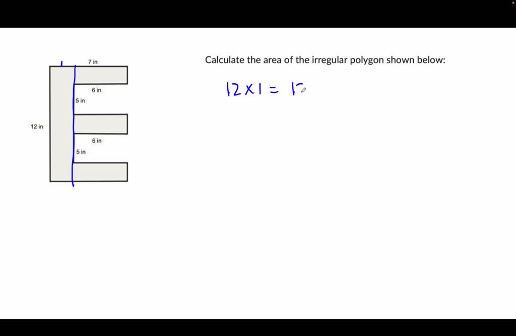SOLVED Calculate The Area Of The Irregular Polygon Shown Below 24 solved-calculate-the-area-of-the-irregular-polygon-shown-below-24