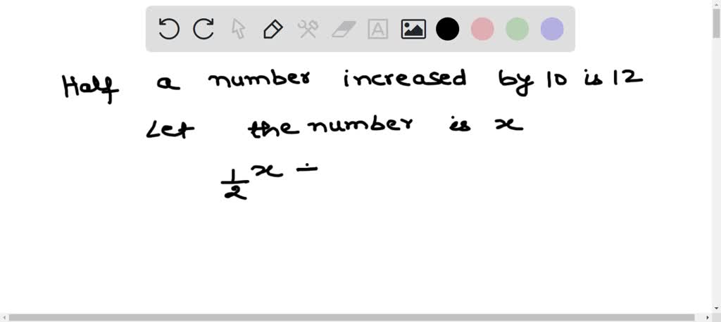 SOLVED A Number Is Equal To 1 2 Of This Number Plus 10 Find The solved-a-number-is-equal-to-1-2-of-this-number-plus-10-find-the