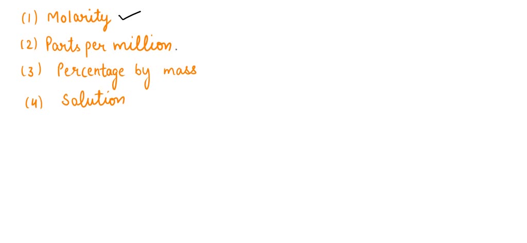 SOLVED: Quantitative analysis methods to calculate concentration of ...