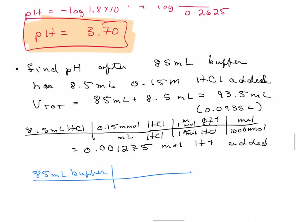 SOLVED: A buffer is prepared by mixing 525 mL of 0.50 M formic acid, HCOOH, and 475 mL of 0.50 M ...