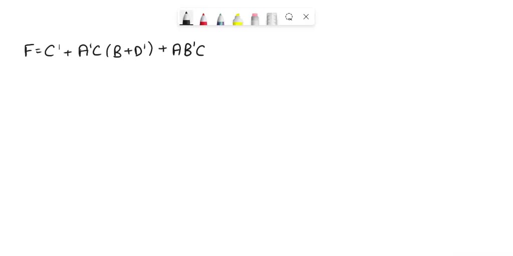 SOLVED: Please help with this question. Implement the following expressions with AND, OR, and ...