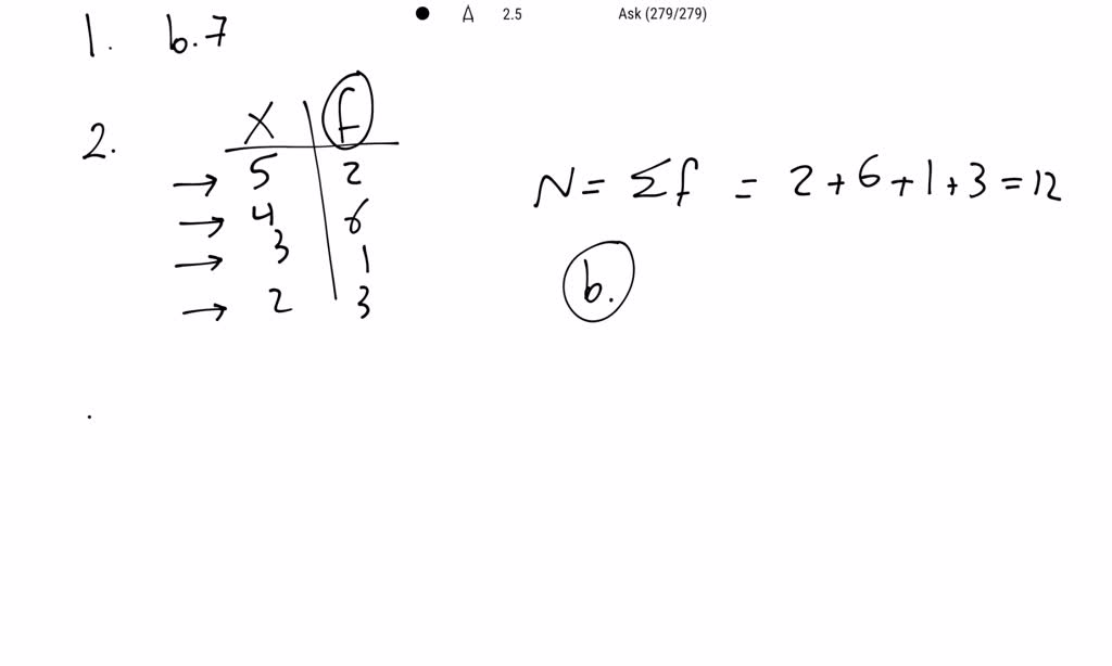 SOLVED: A sample of n = 40 scores ranges from a high of X = 11 to a low ...