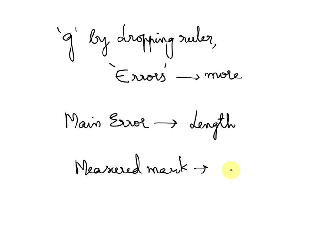 SOLVED: Systemic errors in angle in dropping the ruler: While we tried ...