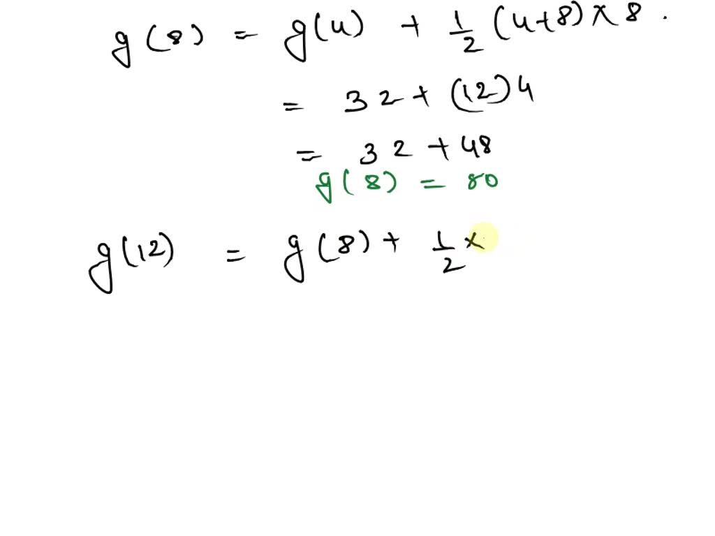 SOLVED: Let g(x) = x 0 f(t) dt, where f is the function whose graph is ...