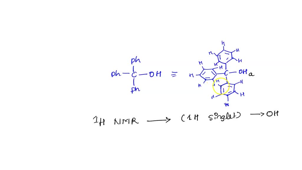 SOLVED: How many signals are expected in the proton NMR and C NMR of triphenylmethanol?