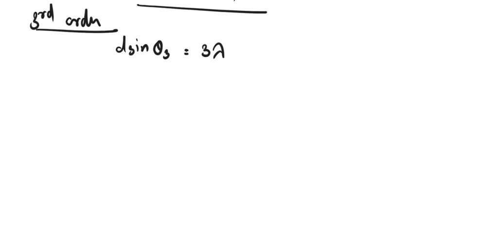 SOLVED: A diffraction grating produces a first-order maximum at an ...