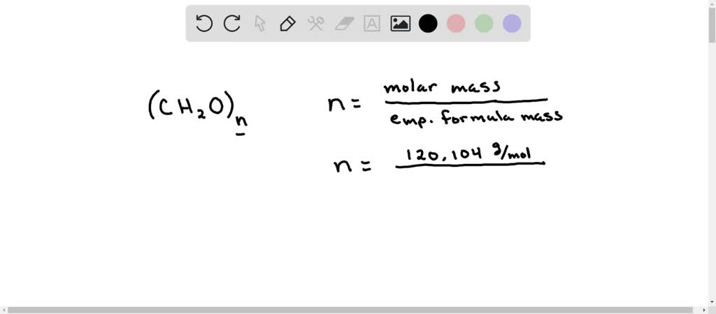 Solved An Unknown Compound Was Found To Have An Empirical Formula Of