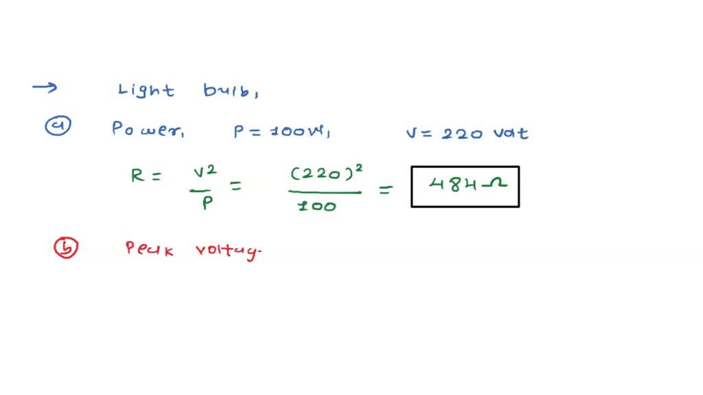 SOLVED: "The rms current through a light bulb is 0.793 A when the bulb ...