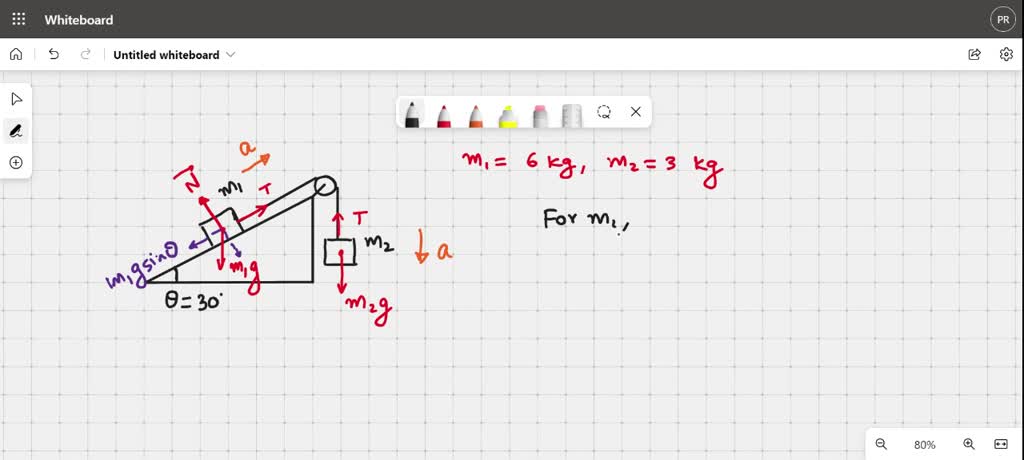 SOLVED: Two masses are connected by a string which passes over a pulley with negligible mass and ...