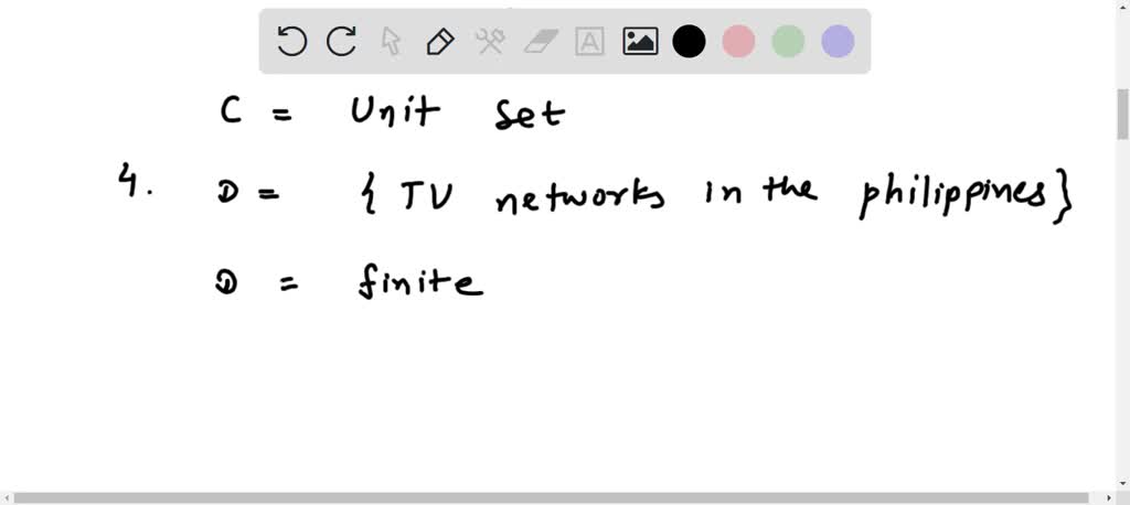 SOLVED: Write if the set is empty unit, finite, infinite 1.A = Tourist spots in the Philippines ...