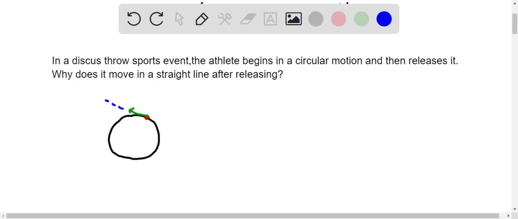 SOLVED: In a discus throw sports event,the athlete begins in a circular ...