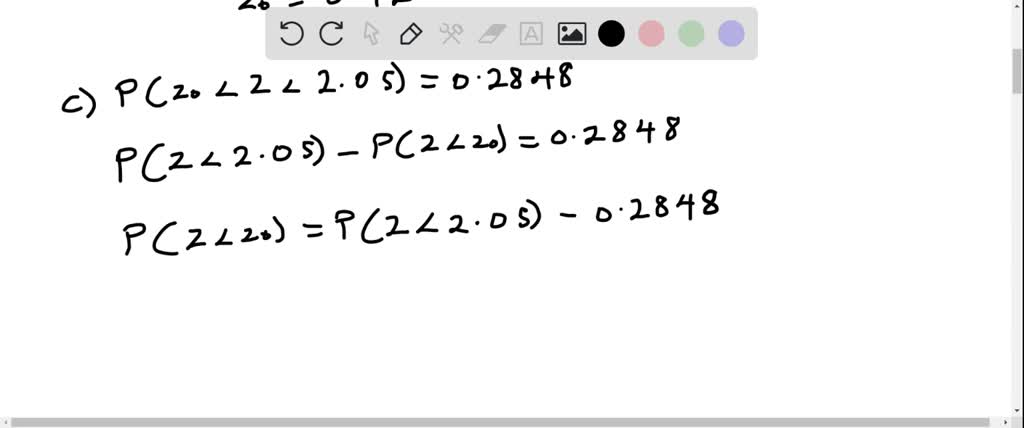 SOLVED: In the following problems, Z has a standard normal distribution ...