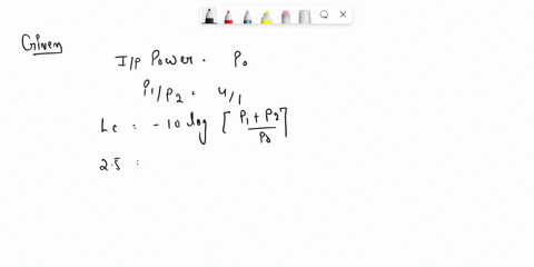 Given the directional coupler whose loss in the coupled port...