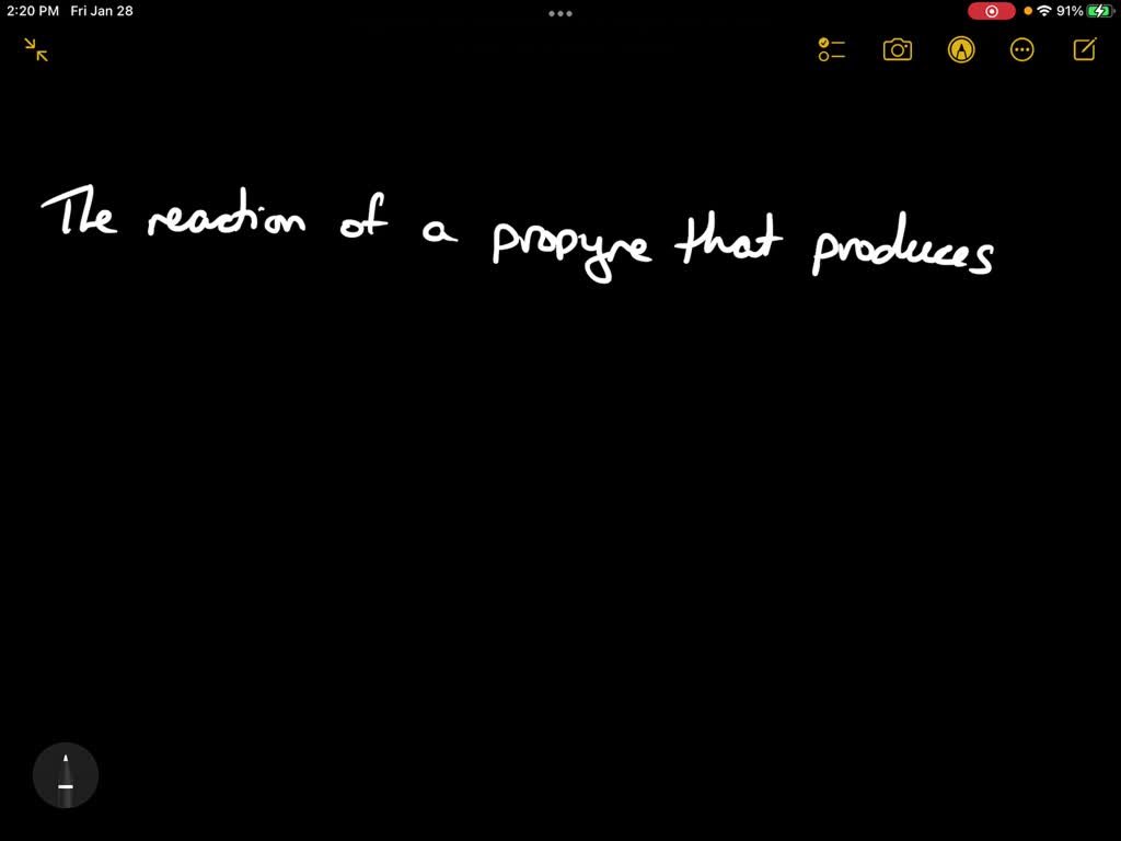 SOLVED: The reaction of propyne that produces acetone is called A ...
