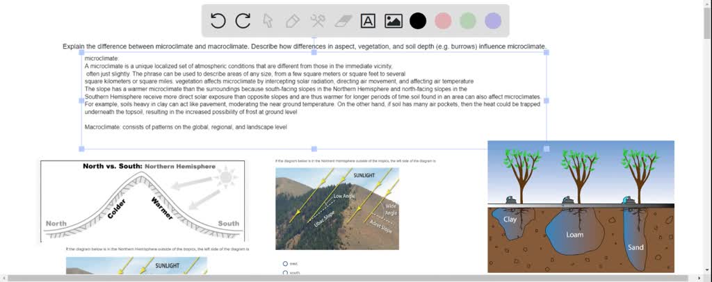 SOLVED: Explain the difference between microclimate and macroclimate ...