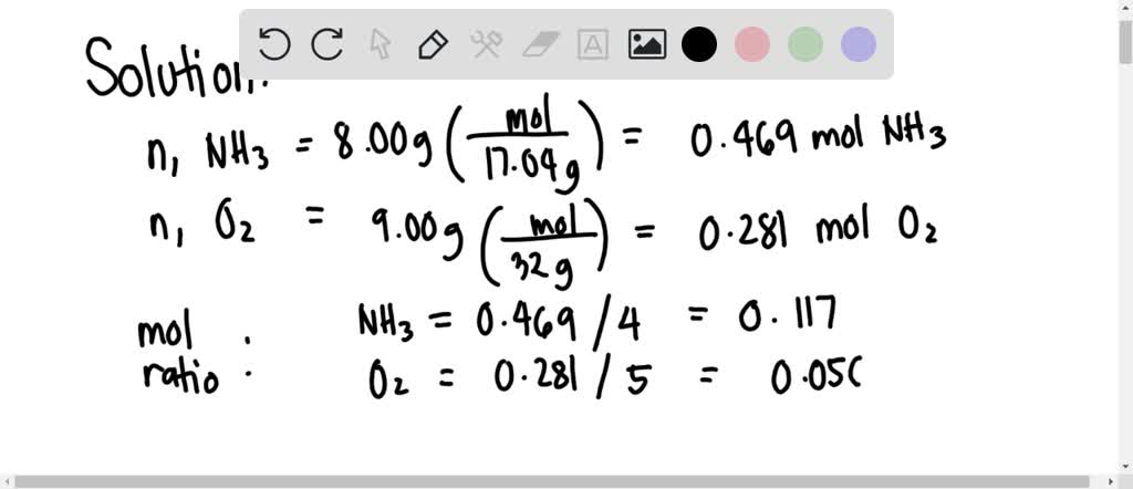 SOLVED: Balance the chemical equation given below, and calculate the volume of nitrogen monoxide ...